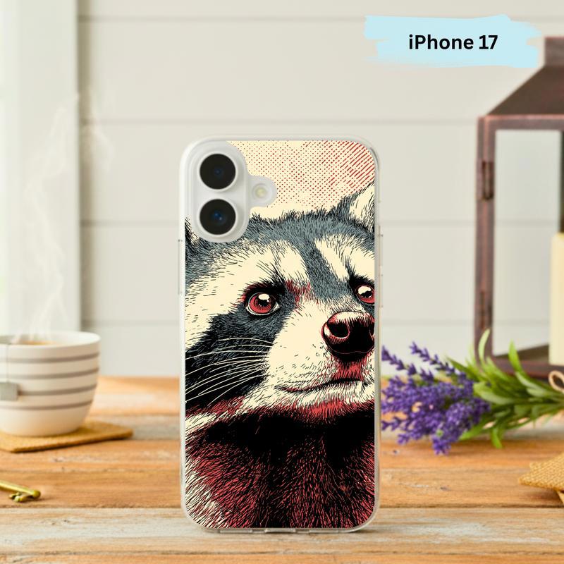 Oversized Comic Meme Raccoon Retro Phone Case iPhone - Raccsy