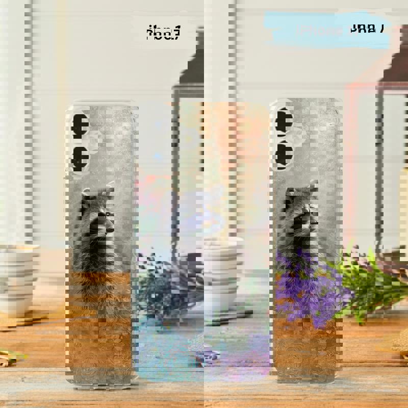 Sarcastic Raccoon Hippy Calm Chaos Phone Case iPhone - Raccsy