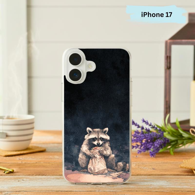 Trashy Raccoon Midnight Snack Phone Case iPhone - Raccsy