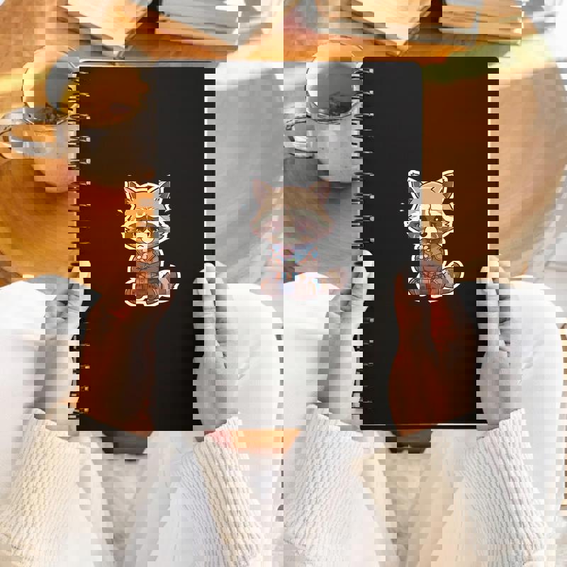 Kawaii Sad Raccoon Baby Sticker - Raccsy