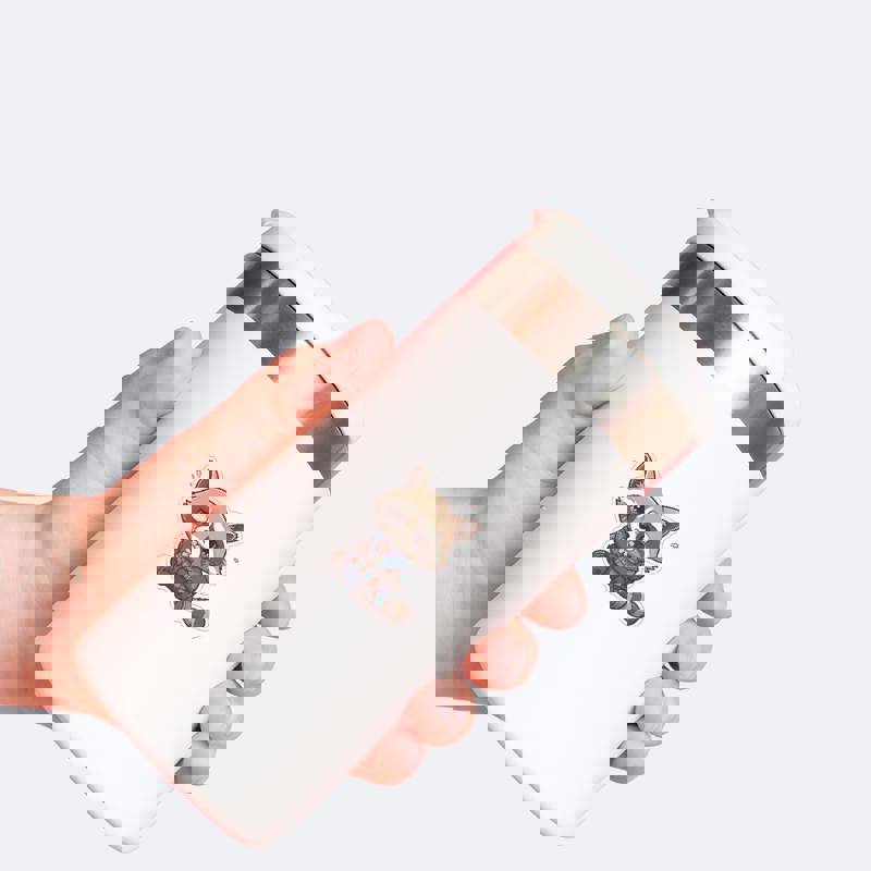 Kawaii Sad Raccoon Baby Sticker - Raccsy